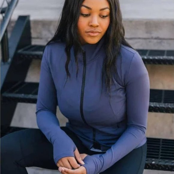 ZYIA | Tops | Zyia Hero Lavender Inspire Activewear Jacket Coat Zip Up ...